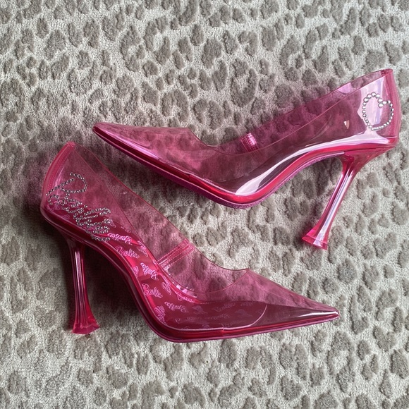 Aldo | Shoes | Barbie X Aldo Barbiestessy Hot Pink Fuchsia Barbie Logo ...